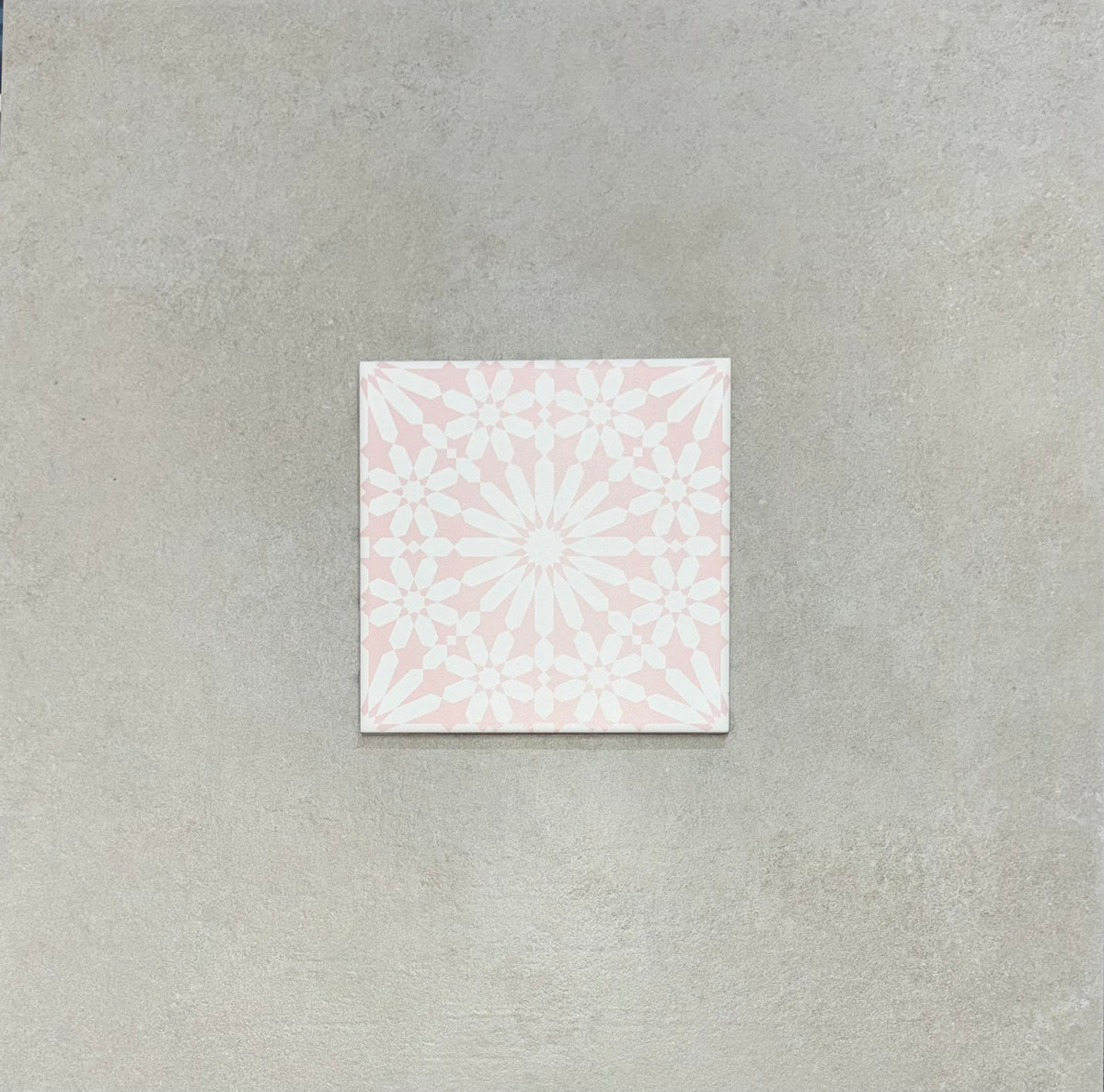 Fizaan Pink Moroccan Patterned Tiles 20cm x 20cm — Artisan Ceramica