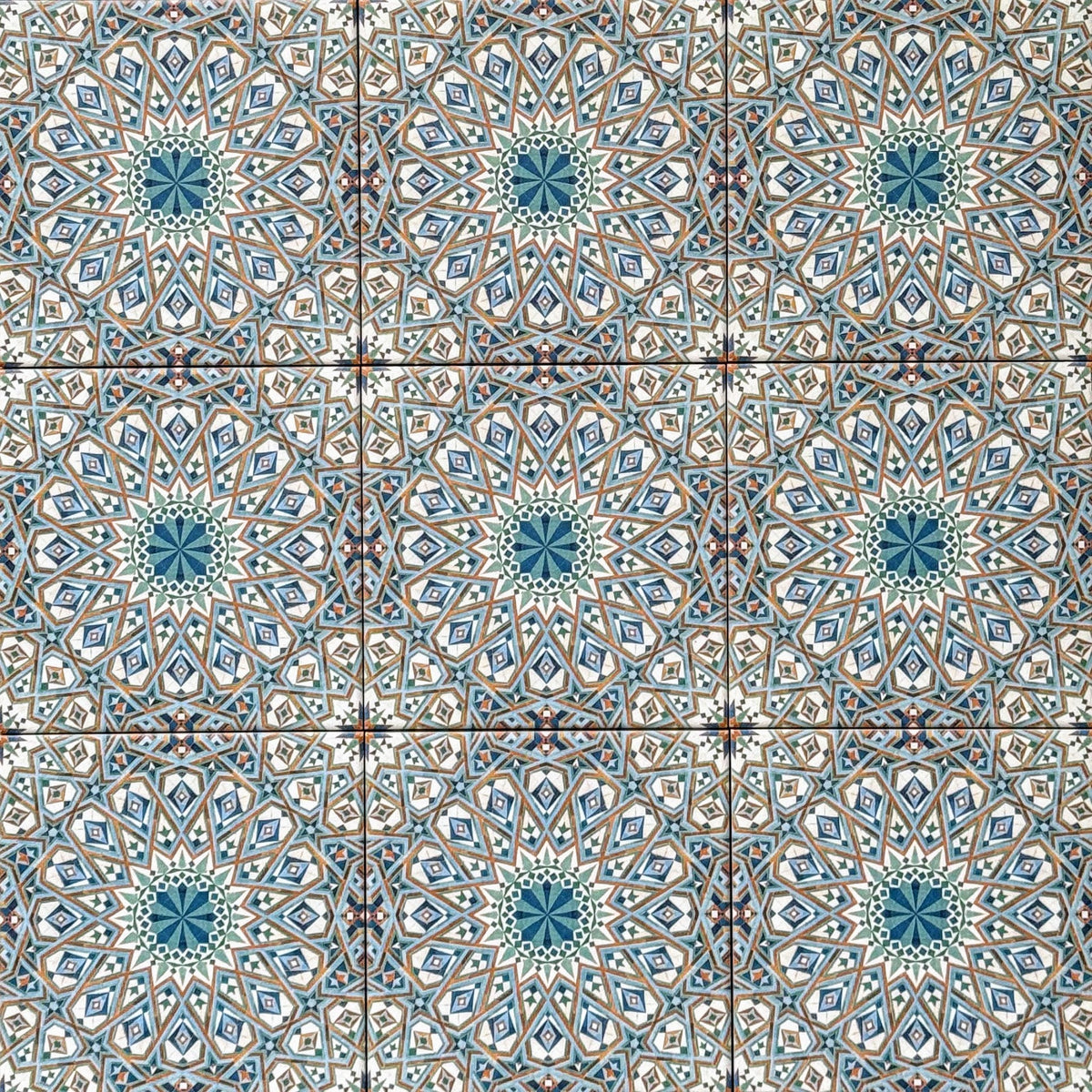 Pasha Kashani Moroccan MINI Tile 15cm x 15cm — Artisan Ceramica