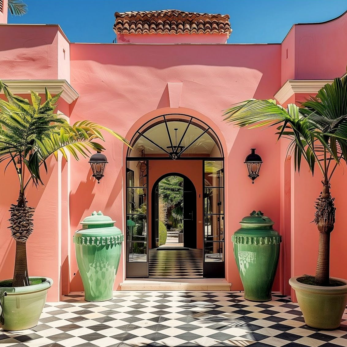 Maison Plain Black Base Victorian Tile 20cm x 20cm — Artisan Ceramica