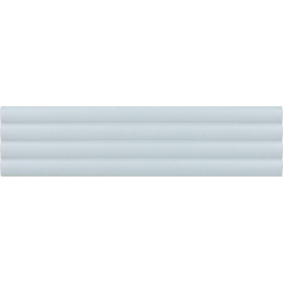 Gallery 3D Ribbed DECOR Tile Baby Blue Matt 5cm x 20cm — Artisan Ceramica