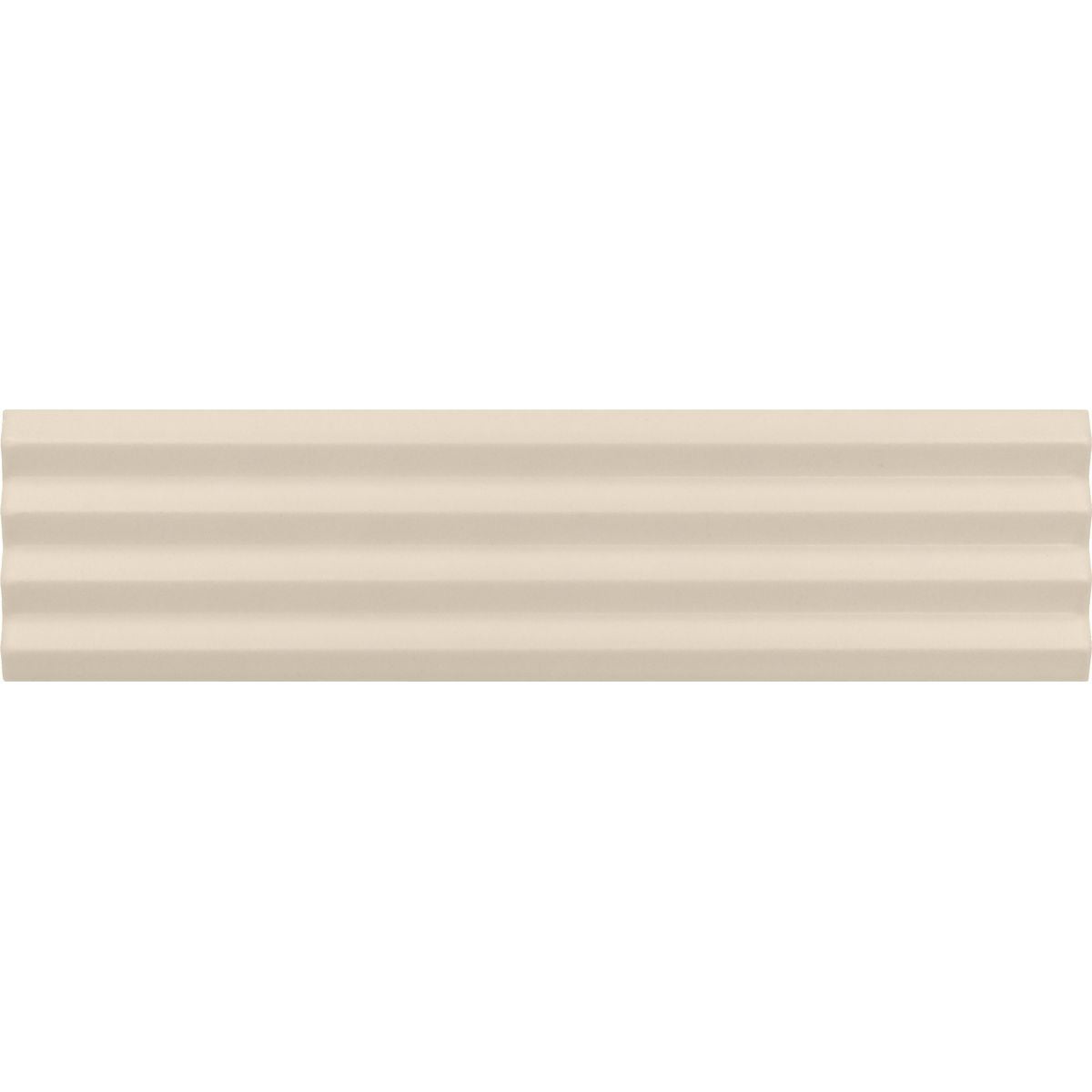 Gallery 3D Fluted DECOR Tile Beige Matt 5cm x 20cm — Artisan Ceramica