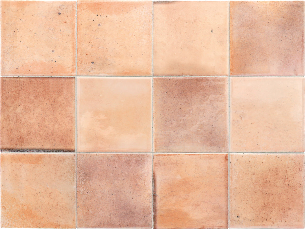 Beijing Square Tile | Pink Gloss | Moroccan Tile | 10cm x 10cm ...