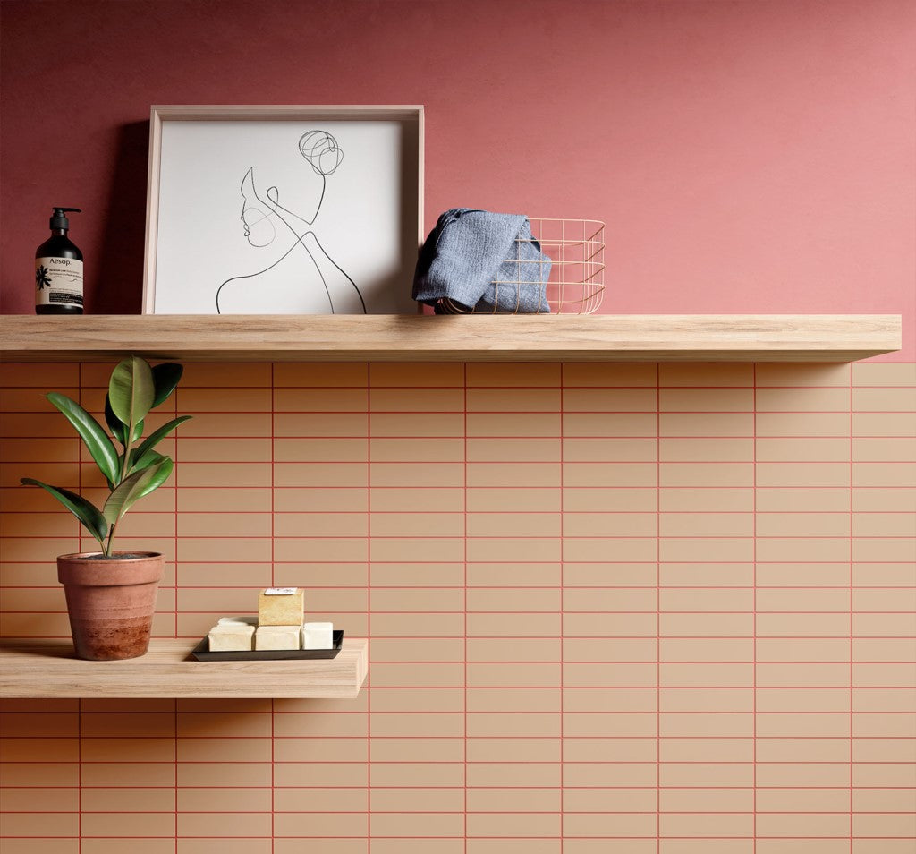 Gallery Brick Tile Straw Matt 5cm x 20cm — Artisan Ceramica