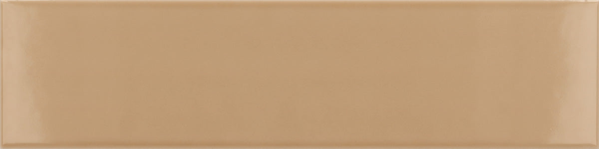 FULL TILE SAMPLE Gallery Brick GLOSS Straw Wall Tiles 5 x 20cm ...